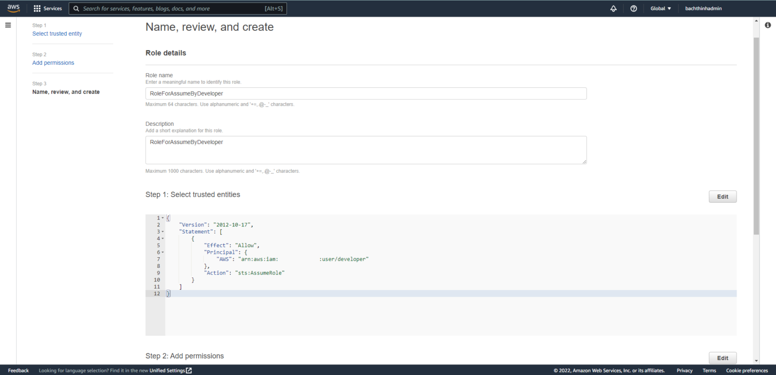 Hướng dẫn cài đặt AWS Temporary Credential với AssumeRole(Switch Role ...