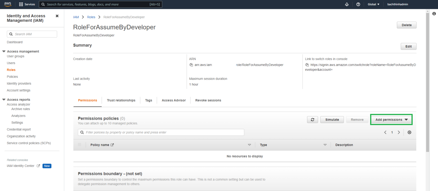 Hướng dẫn cài đặt AWS Temporary Credential với AssumeRole(Switch Role ...